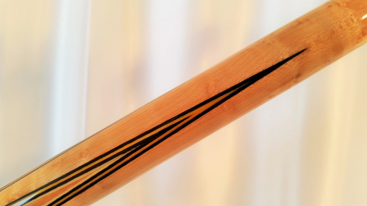 Tim Scruggs Custom Pool Cue with TS Joint Protectors For Sale