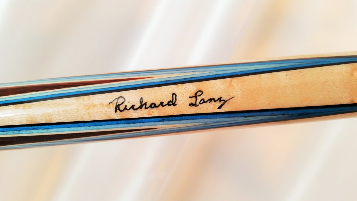 Richard Lanz Custom Cue For Sale.
