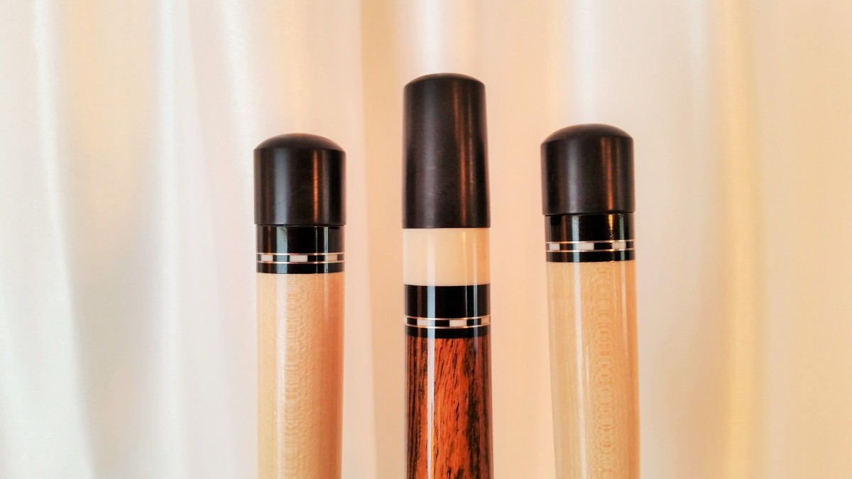 Andy Gilbert Bocote 2 Shaft Full Custom Pool Cue Stick For Sale.