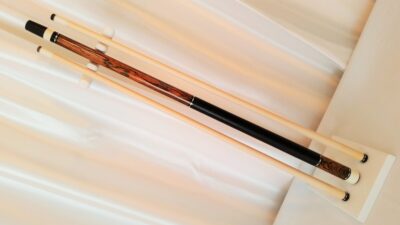 Andy Gilbert Bocote 2 Shaft Full Custom Pool Cue Stick For Sale.