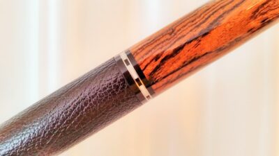 Andy Gilbert Bocote 2 Shaft Full Custom Pool Cue Stick For Sale.