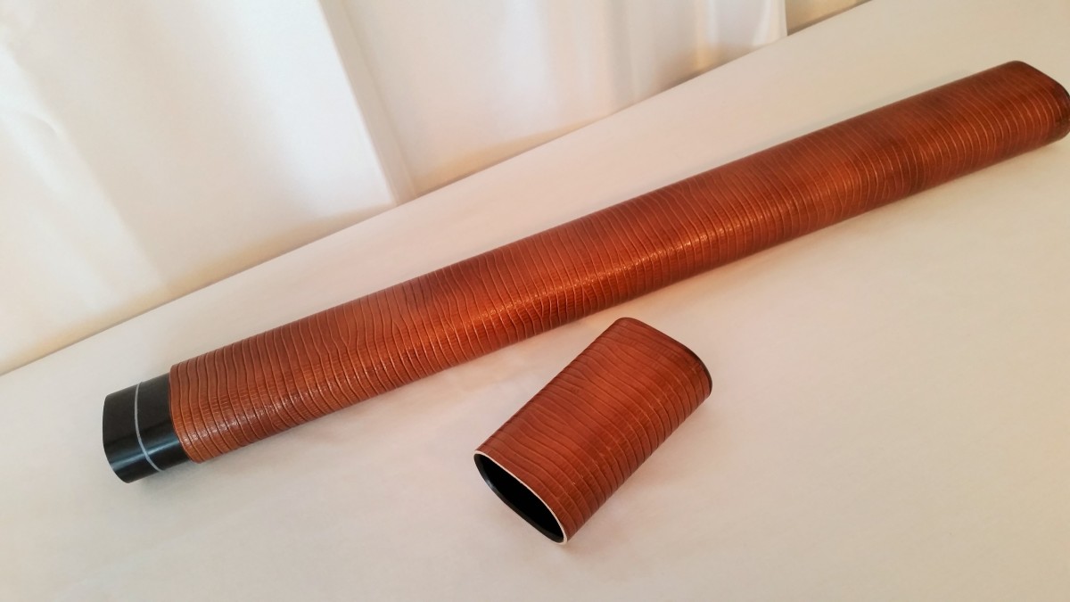 Centennial Pool Cue For Sale 1 X 2 Tan Leather Vintage Mint Condition