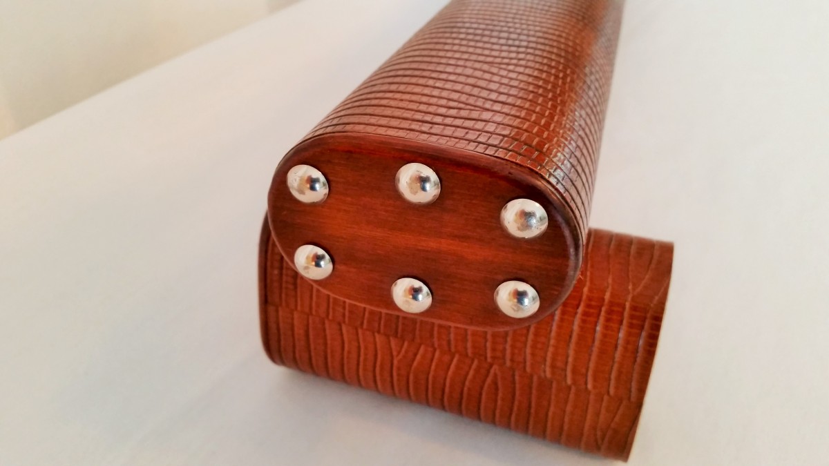 Centennial Pool Cue For Sale 1 X 2 Tan Leather Vintage Mint Condition