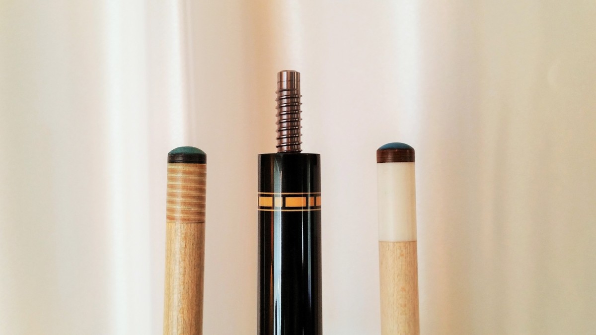 Thomas Wayne Custom Billiard Cue For Sale with Joint Protectors