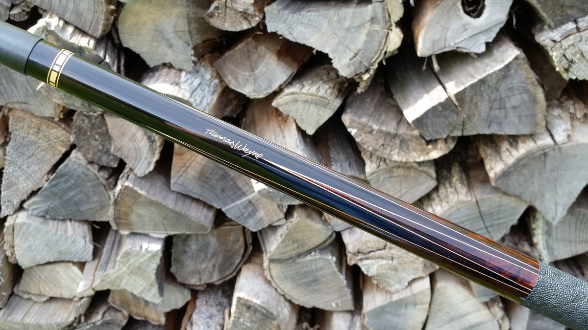 Thomas Wayne Custom Billiard Cue For Sale with Joint Protectors