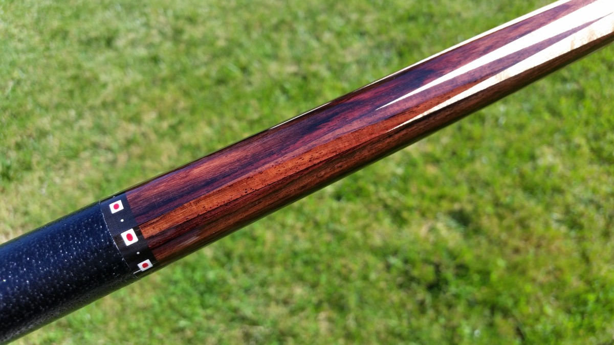 Joe Callaluca 2 shaft / 8 Point Custom Cue For Sale.