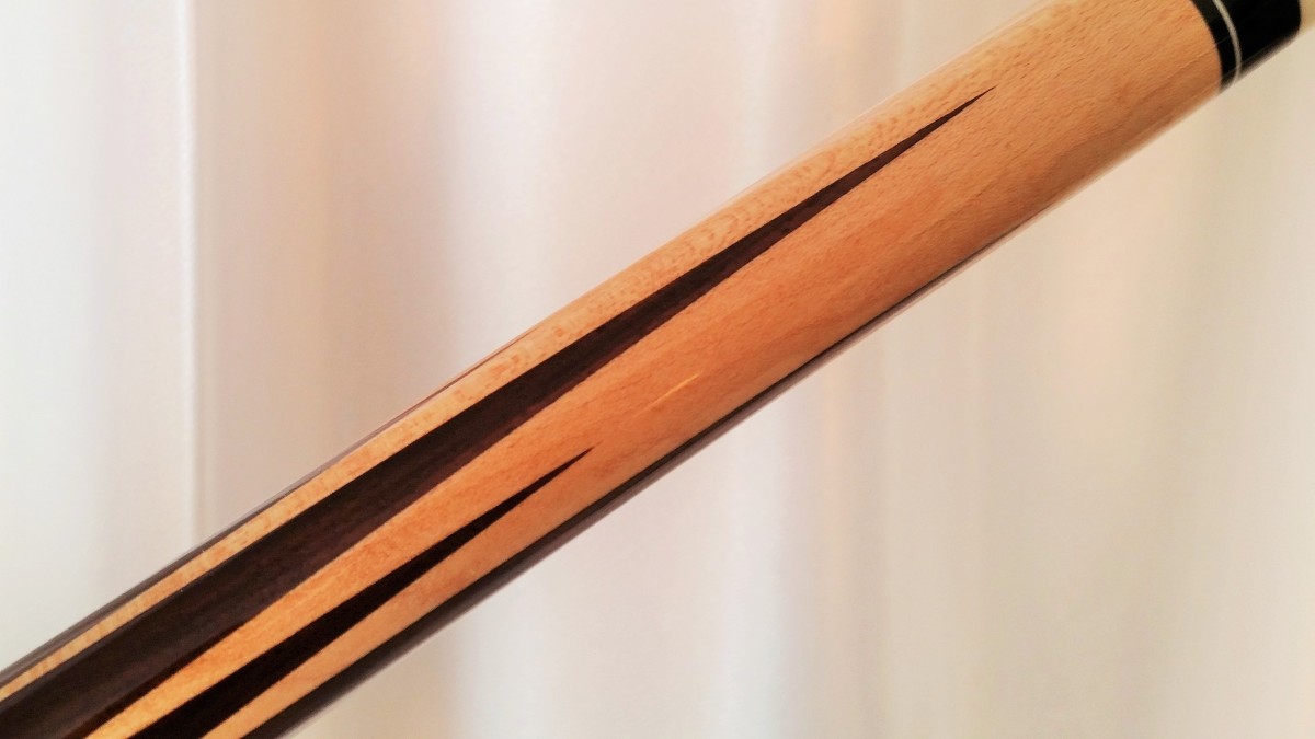 Joe Callaluca 2 shaft / 8 Point Custom Cue For Sale.