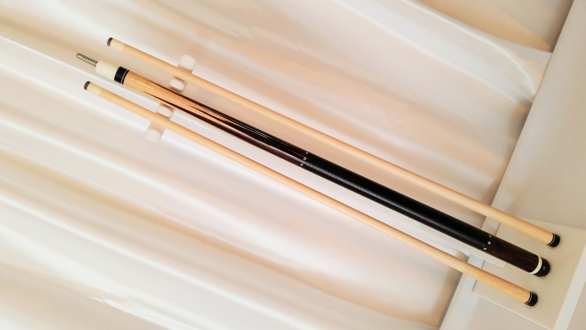 Joe Callaluca 2 shaft / 8 Point Custom Cue For Sale.