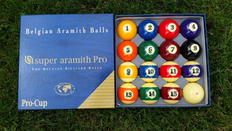 Aramith Super Pro Cup Pool Balls Used For Sale