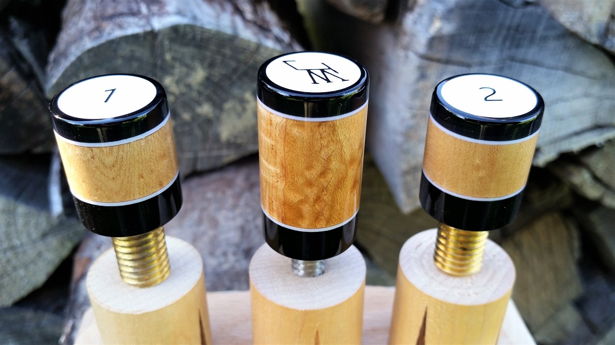 Custom Joss West Cue Joint Protectors For Sale.