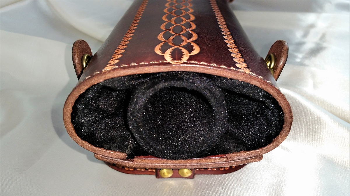 Chuck Fields 1x2 Custom Pool Cue Case For Sale